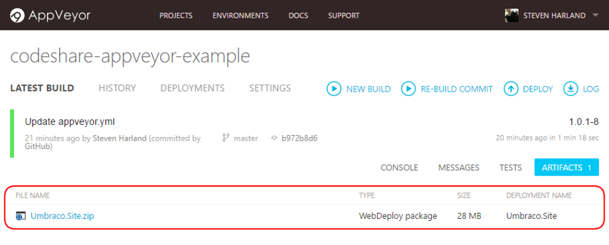 How To Set Up Continuous Deployment For Mvc And Umbraco Using Appveyor 5884